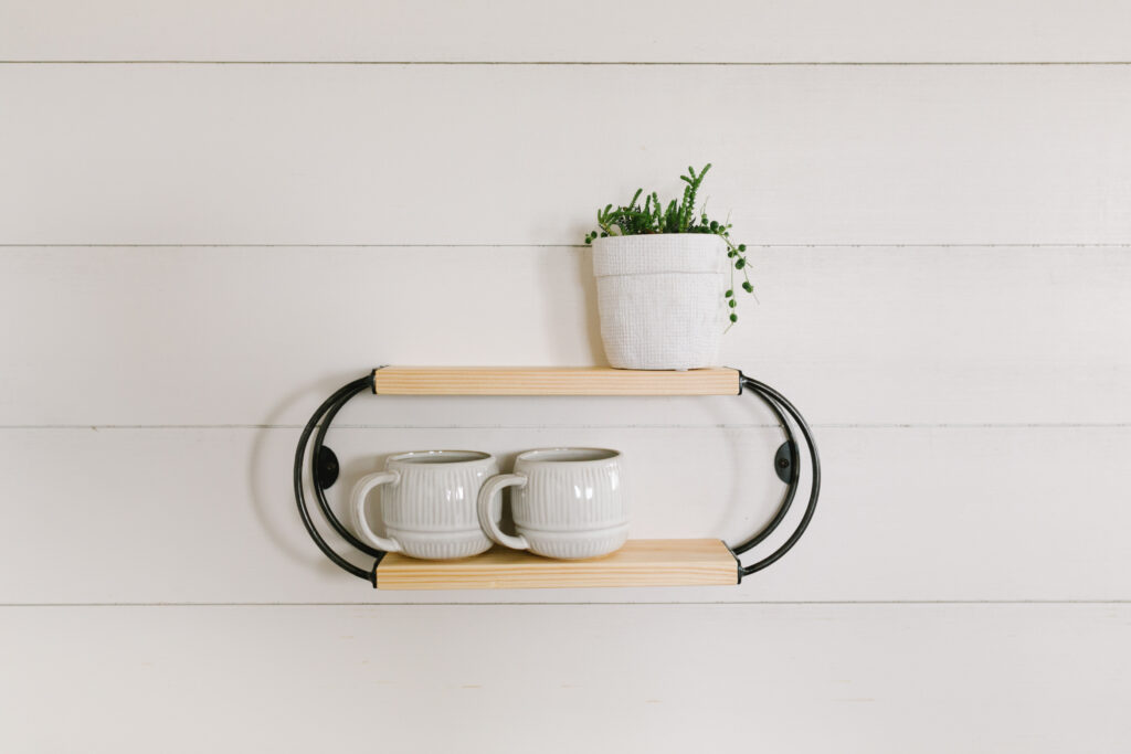 Oval Wall Shelf - Small or Large in Various Stains | Timber Made